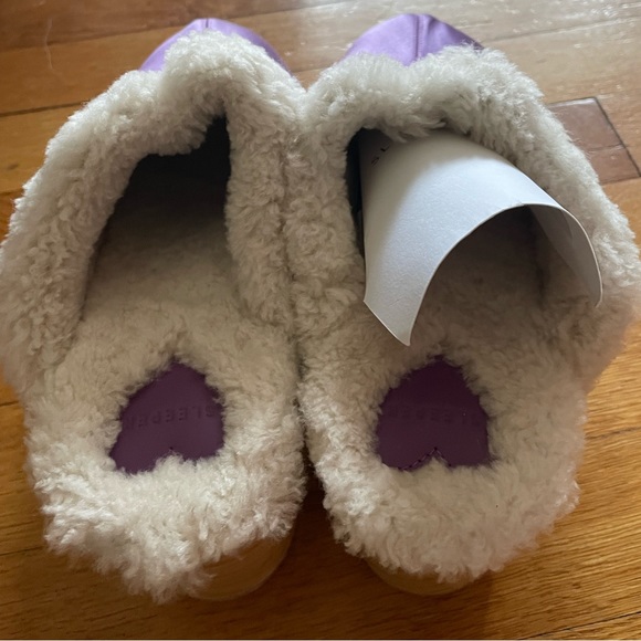 Sleeper | Shoes | Sleeper Shearling Clogs In Purple Satin | Poshmark